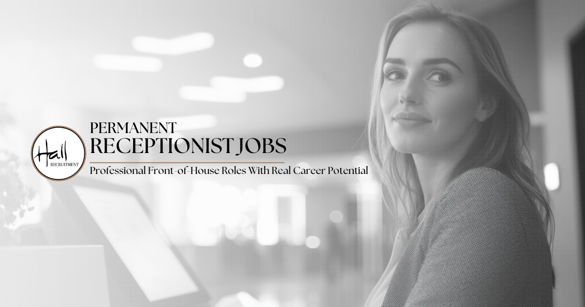 Find Permanent Receptionist Jobs with Hall Recruitment